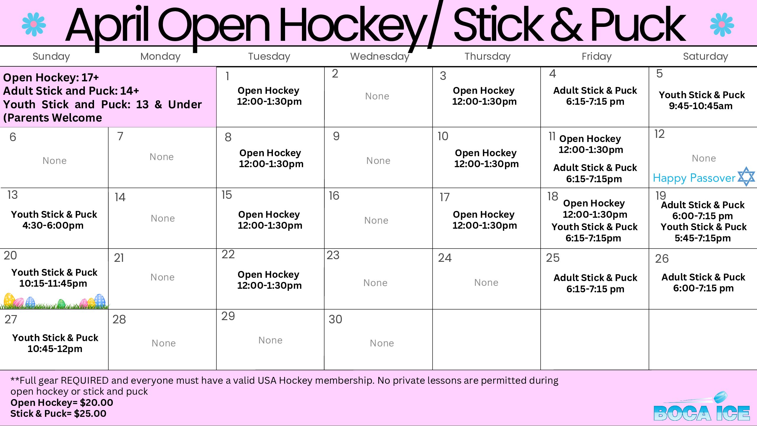 Open Hockey – Stick & Puck - Boca Ice - South Florida’s Newest Indoor ...