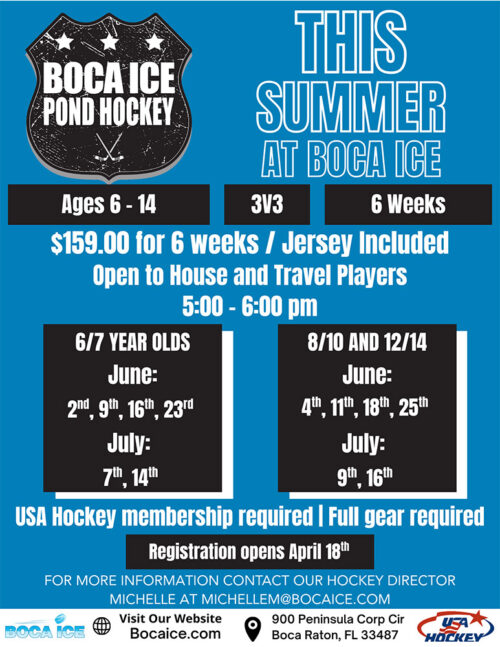 Pond Hockey - Boca Ice - South Florida’s Newest Indoor Ice Rink