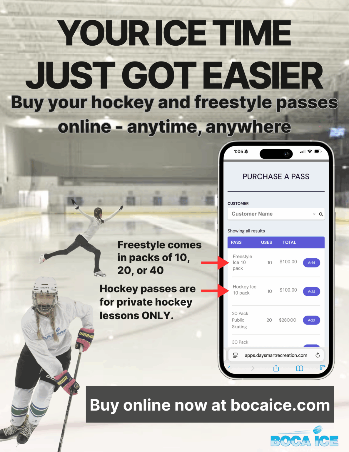 Passes - Boca Ice - South Florida’s Newest Indoor Ice Rink